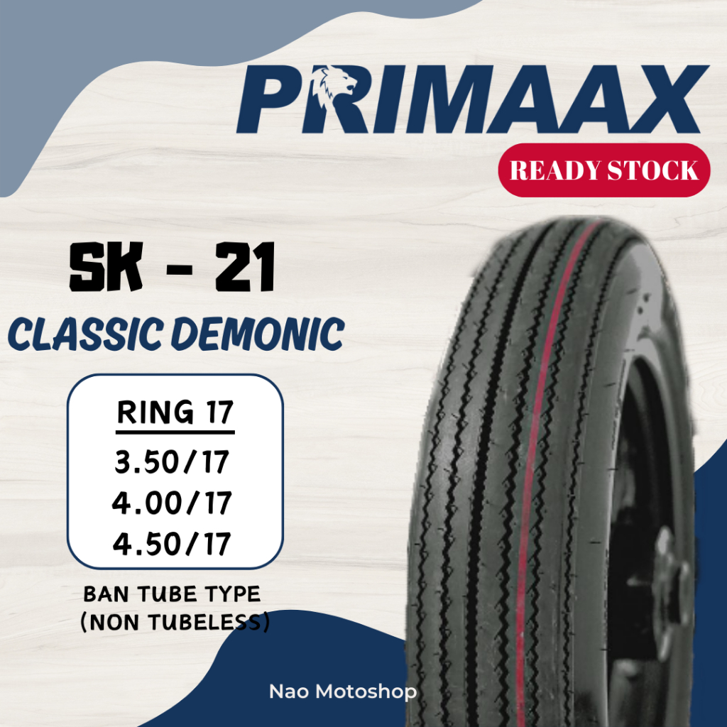 Jual Ban Primaax SK-21 Classic Demonic Ring 17 Tube Type (Non Tubeless) | Ban Caferacer Japstyle ...