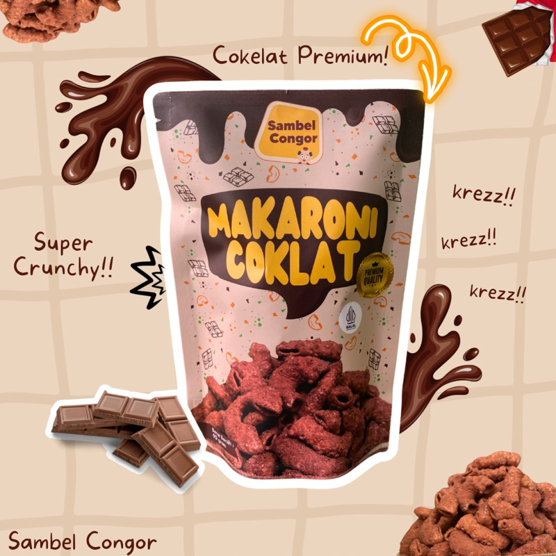 Jual Makaroni Coklat by Sambel congor/ Snack viral/ makaroni kekinian ...