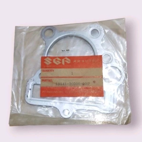 Jual Perpak Packing Paking Gasket Cylinder Cilinder head Suzuki Shogun 110 Original | Shopee ...