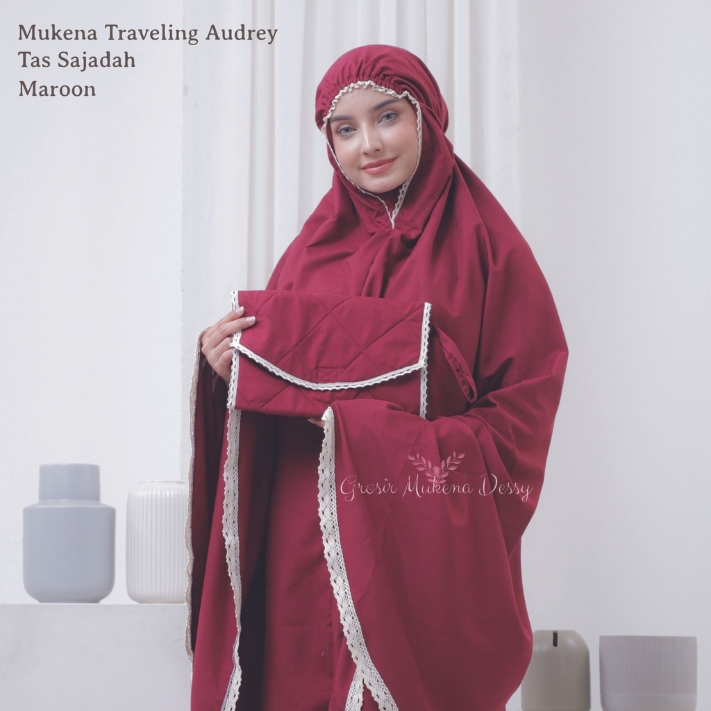 Jual Jumuna - Mukena Travelling Laser Cut Motif Floretta, Lindsay ...