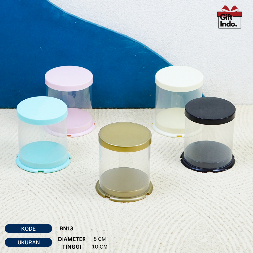 Jual Cake Tray Mini / Box Cake Bulat / Kotak Kue Bundar / Box Tabung ...