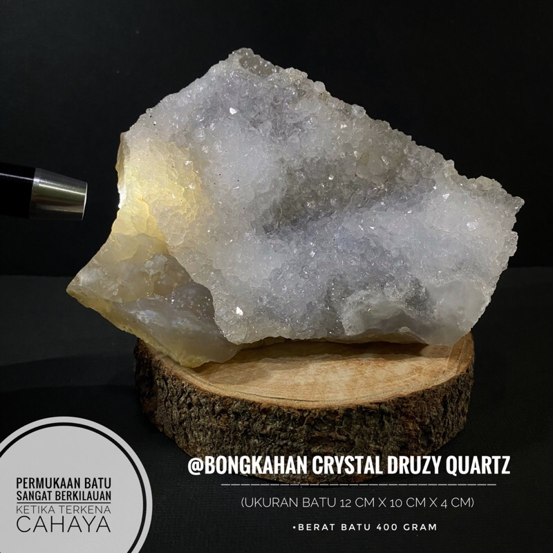 Jual Bongkahan Crystal Druzy Quartz L46 atau Batu Kristal Natural atau ...