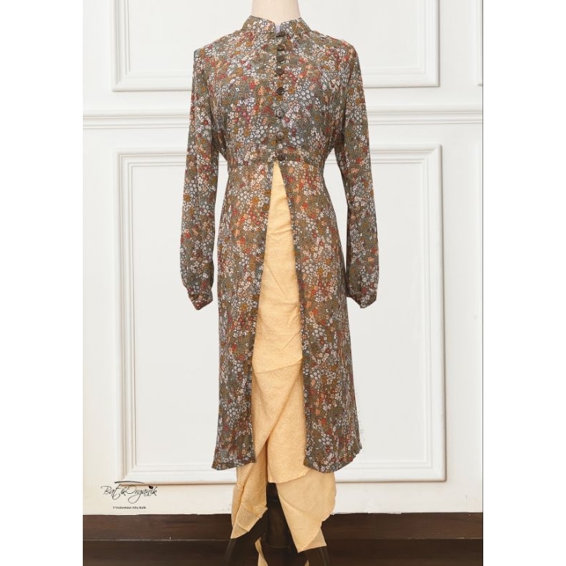 Jual Set Tunik Kutu Baru Sifon + Rok Lilit Series | Shopee Indonesia