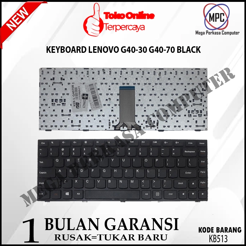 Jual Keyboard Laptop Lenovo IdeaPad G40 G40-30 G40-70 G40-45 Series ...