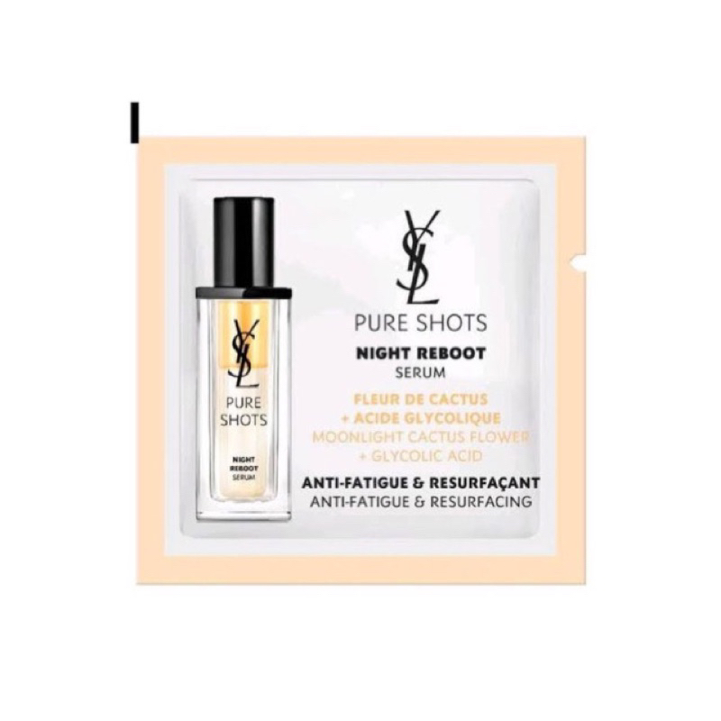 Jual YSL Pure Shots Night Reboot Serum Sachet 1ml | Shopee Indonesia