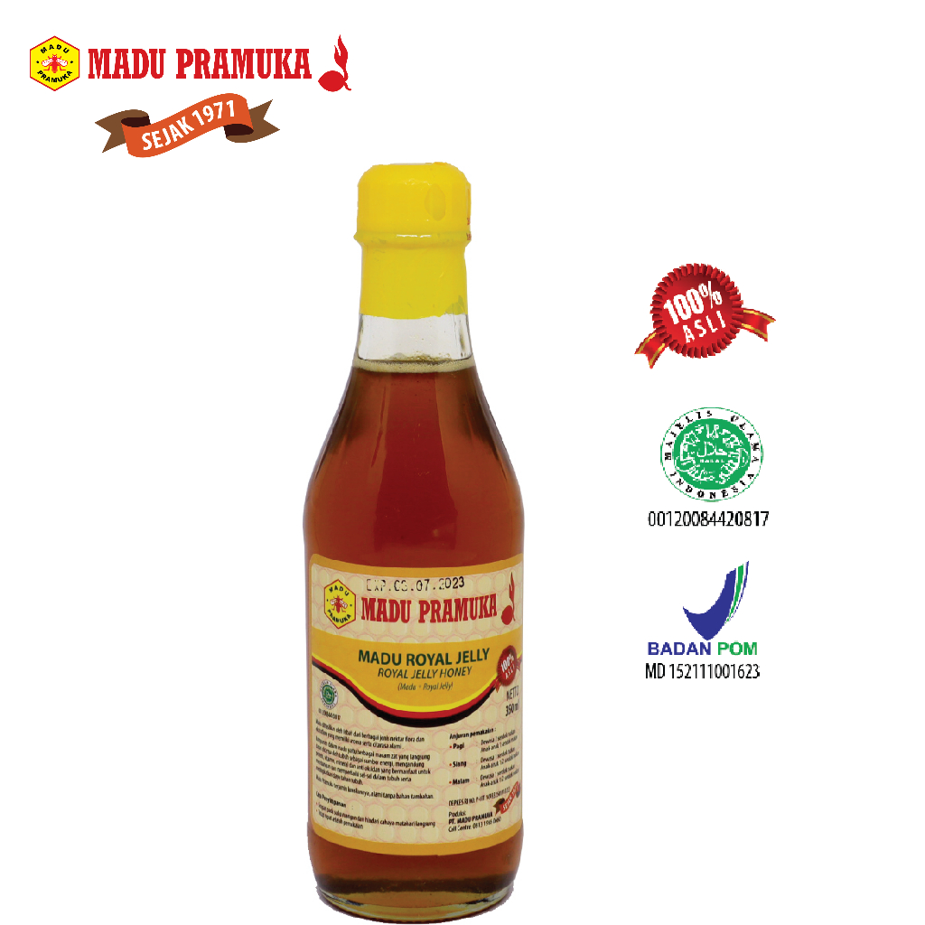 Jual Madu Pramuka Royal Jelly 350 ml | Shopee Indonesia