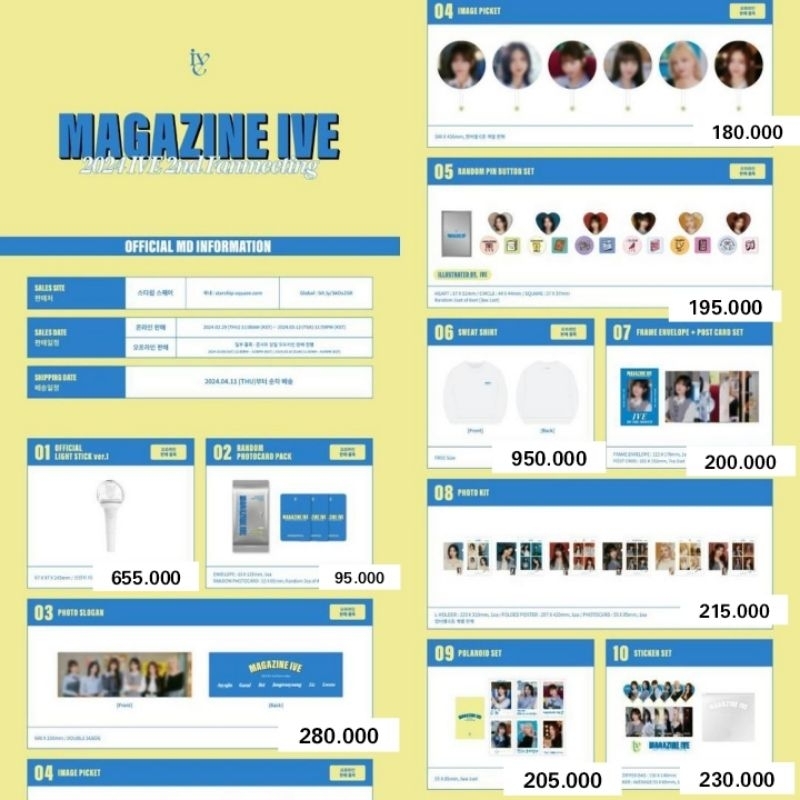 Jual [PO] IVE - 2024 Fanmeeting Official Merchandise / IVE FANMEET MERCH / ALBUM IVE | Shopee ...