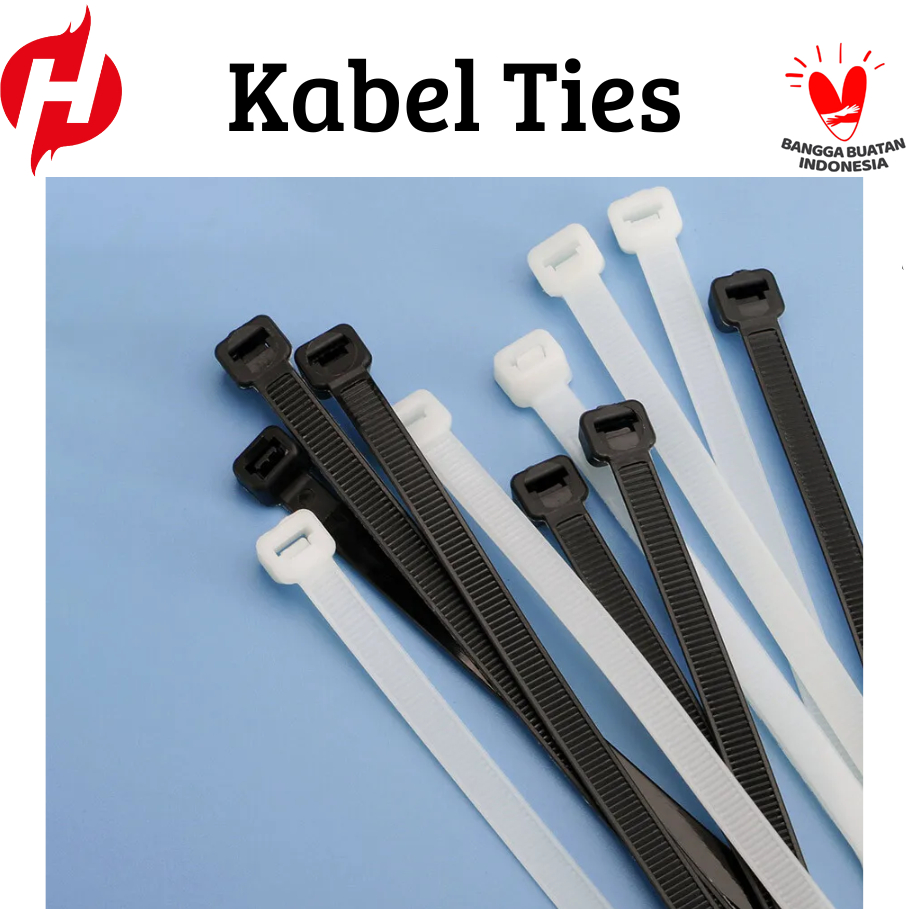 Jual kabel Ties 3.6x250mm 100 PCS / pengikat kabel_______058 | Shopee ...
