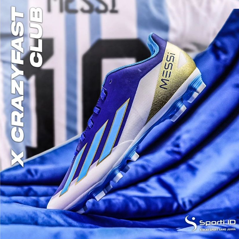 Jual Sepatu Bola Adidas X Crazyfast Messi Club FxG - Lucid Blue ID0724 ...