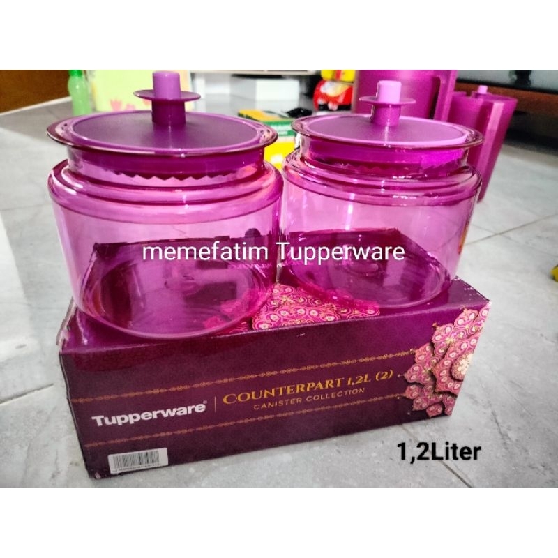 Jual Counterpart tupperware 1,2L(2pc) toples kristal Tupperware | Shopee Indonesia
