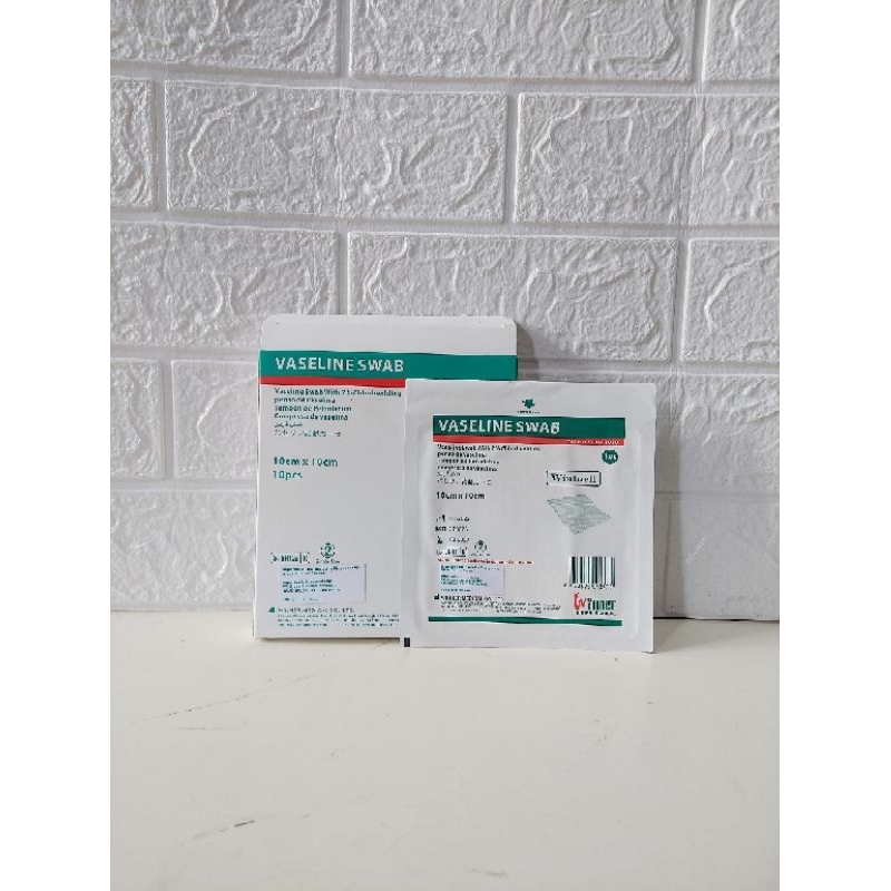 Jual vaseline swab 10 cm × 10 cm/Winner/plester jaring 10×10 supratul ...