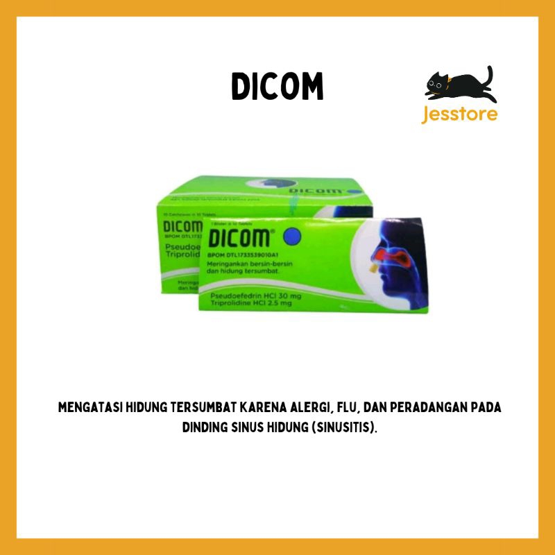 Jual DICOM TABLET (OBAT FLU UNTUK HIDUNG TERSUMBAT) | Shopee Indonesia