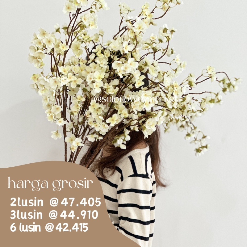 Jual 100cm JAPANESE CHERRY BLOSSOM SPRAY ARTIFICIAL FLOWER BUNGA PALSU ...