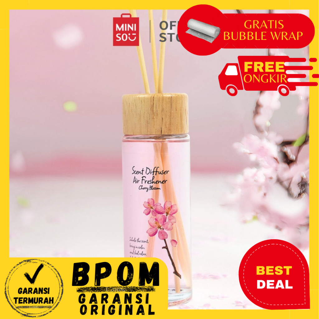 Jual MINISO SCENT DIFFUSER 95mL Sakura Reed Diffuser Flower Air ...