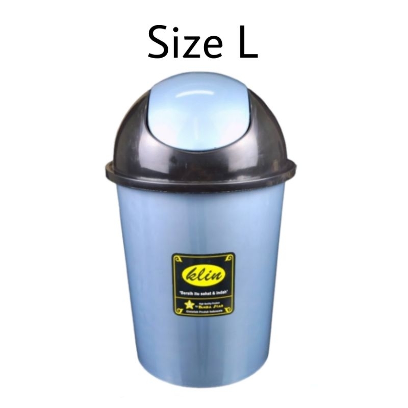 Jual Tempat Sampah Metalic Panda Star/Tong Sampah Plastik/Dustbin 5L ...