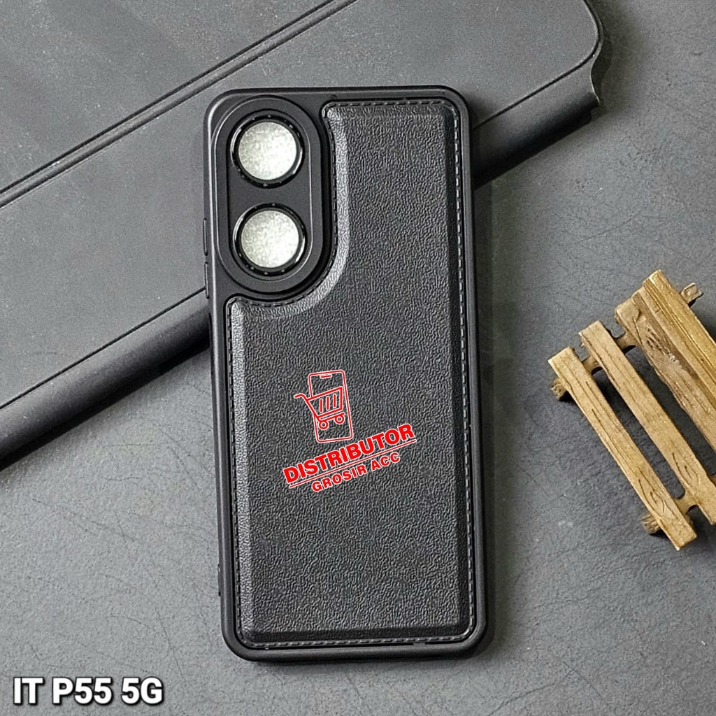 Jual ITEL P55 5G CASE LEATHER PRO CASE BLACK ITEL P55 5G | Shopee Indonesia