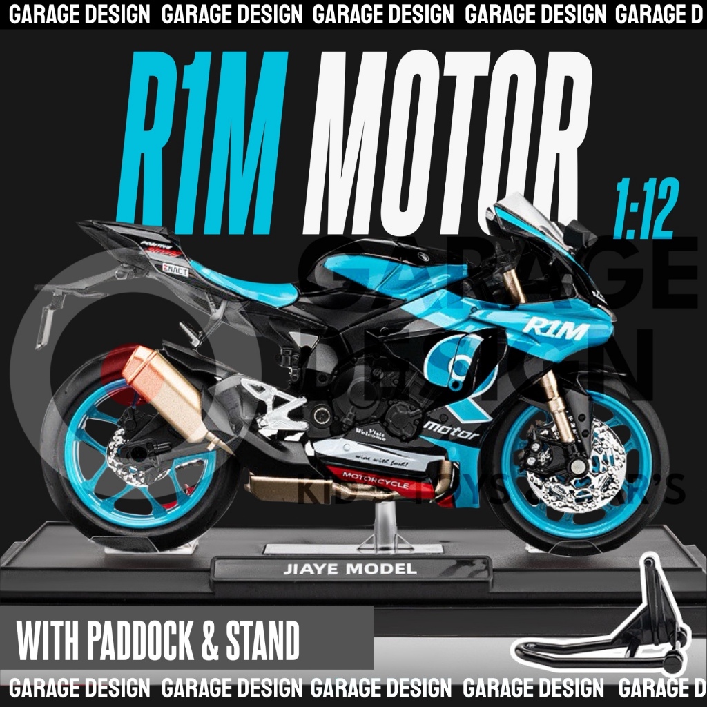 Jual Diecast 1:12 Yamaha R1M Motor - 1:12 Ducati 1199 Panigale - Skala ...
