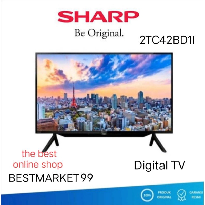 Jual SHARP TV LED 42 INCH 2TC42BD1I DIGITAL GARANSI RESMI | Shopee Indonesia