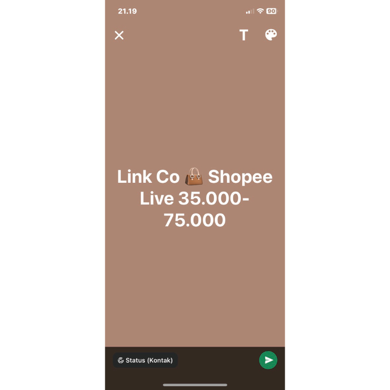 Jual Link Shopee Live 35.000 - 70.000(sudah termasuk biaya admin ...