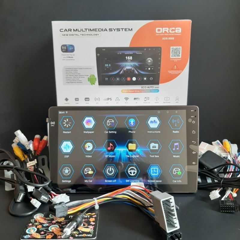 Jual Head Unit Android ORCA ADR 9988 NFC DSP ANDROID 9 inch ORCA ADR ...