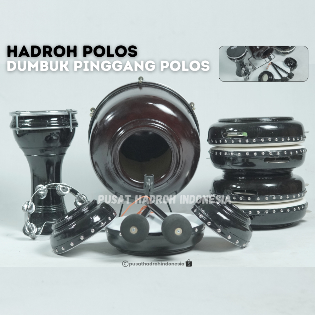 Jual Rebana Hadroh 1 Set 9 Alat Banjari Harga Terjangkau Kualitas Super ...