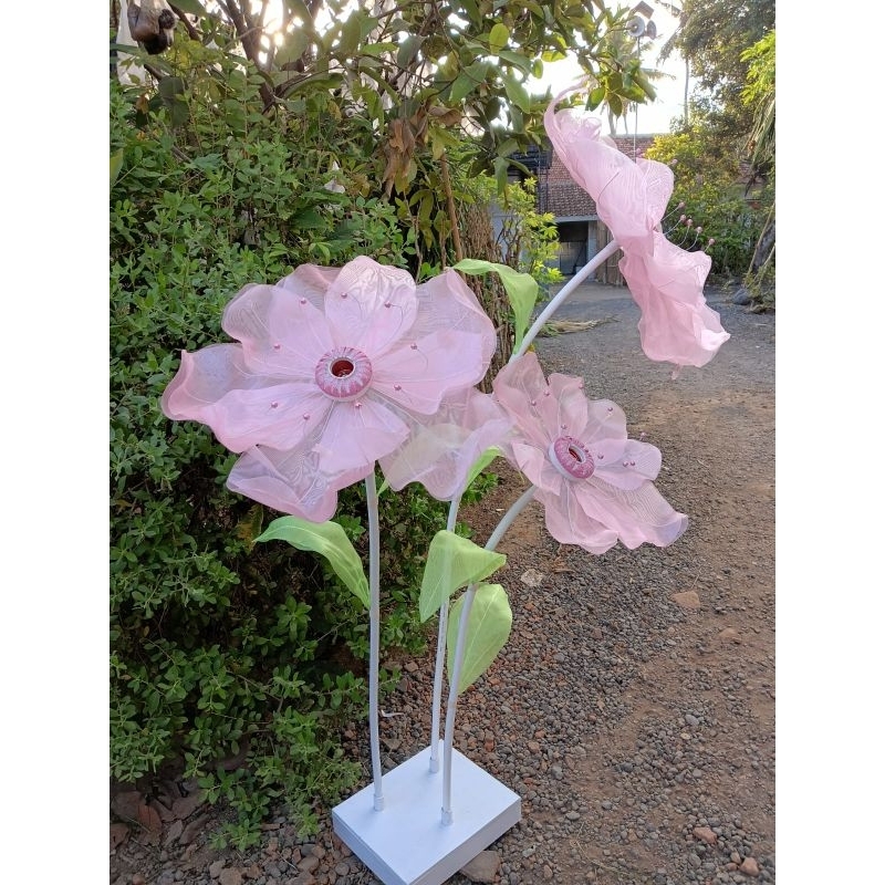 Jual standing bunga lampu dekorasi pelaminan/lampu taman/lampu hias ...