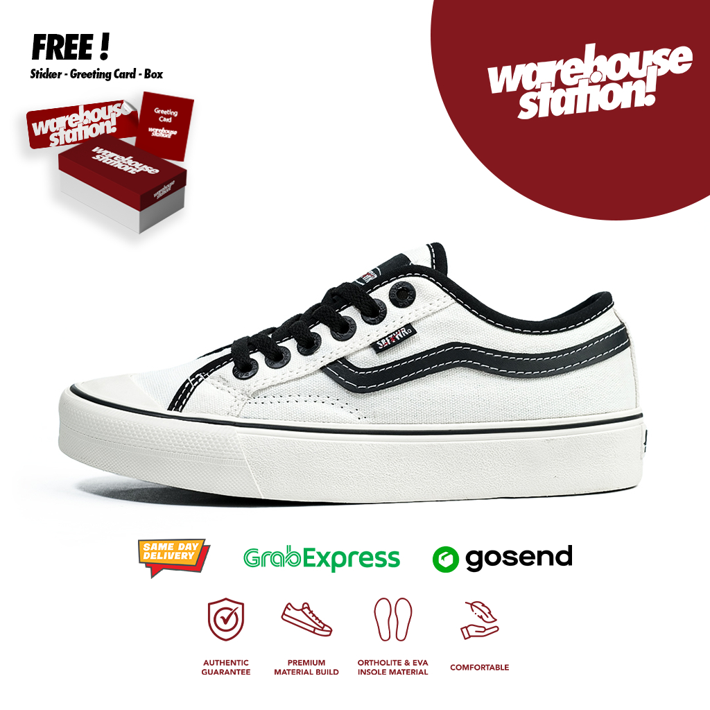 Jual SABA Veloz Off White Black- Sepatu Sneakers Casual Pria Wanita | Shopee Indonesia