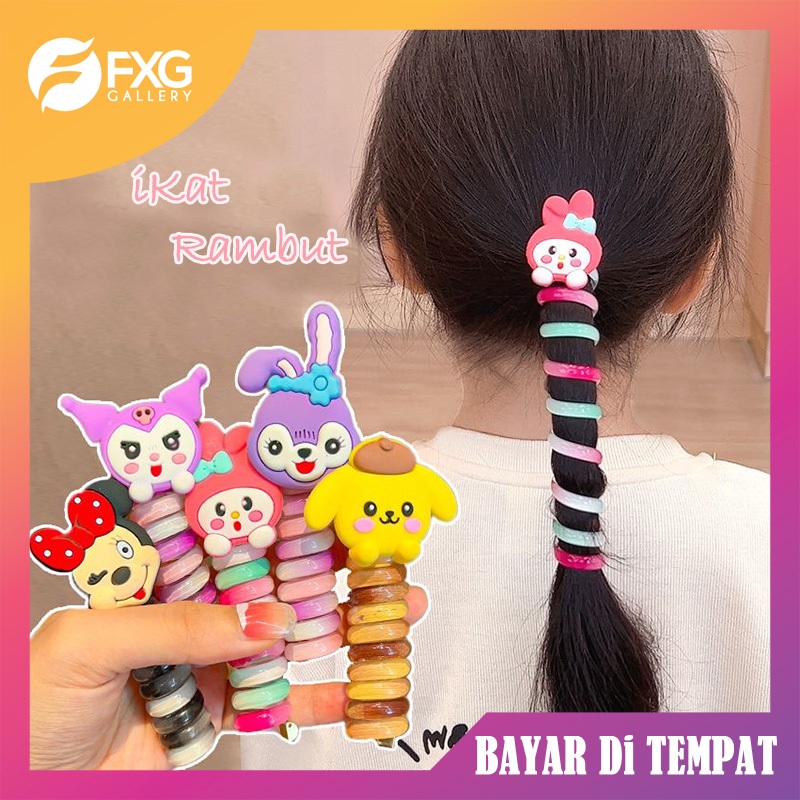 Jual FXG iKat Rambut Lucu Spiral Aksesoris Kepala Karakter Kartun Anak ...