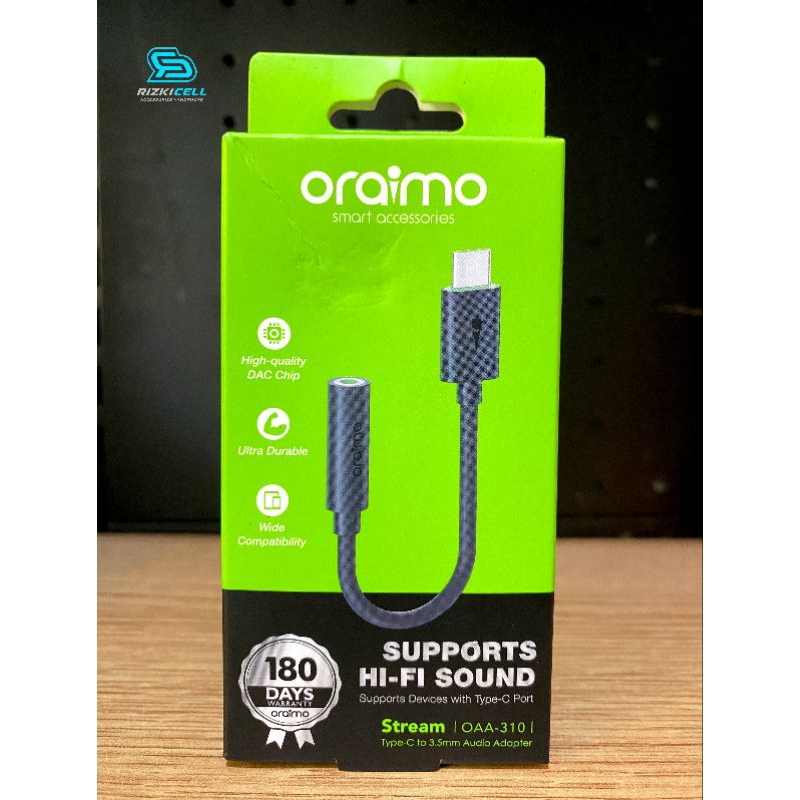 Jual Oraimo Stream OAA-310 Splitter Audio Type-C to 3.5mm Jack Audio HI ...