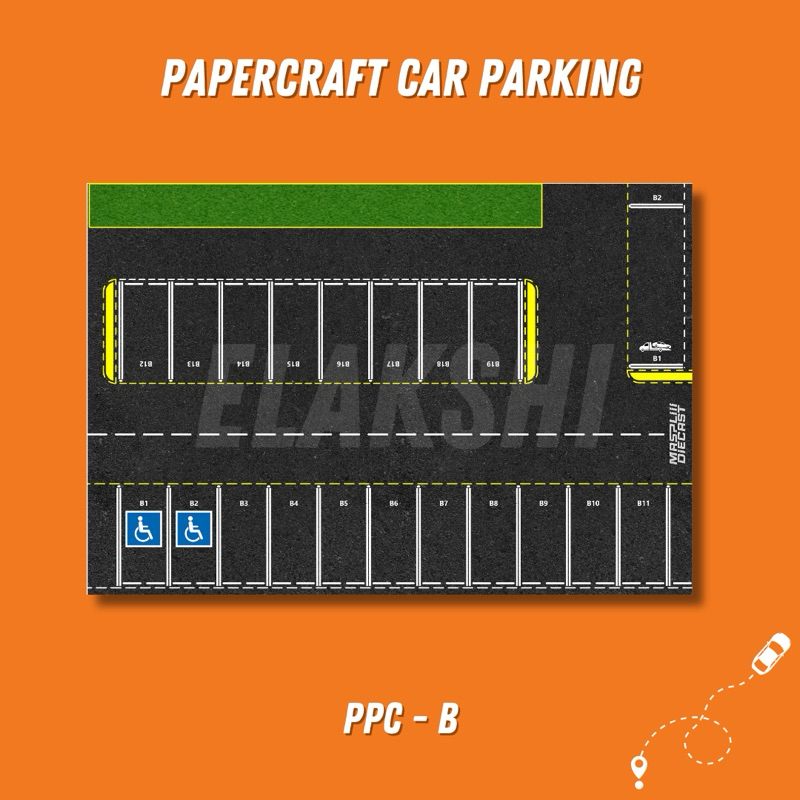 Jual Diorama parkiran papercraft hot wheels 1:64 MODEL B | Shopee Indonesia