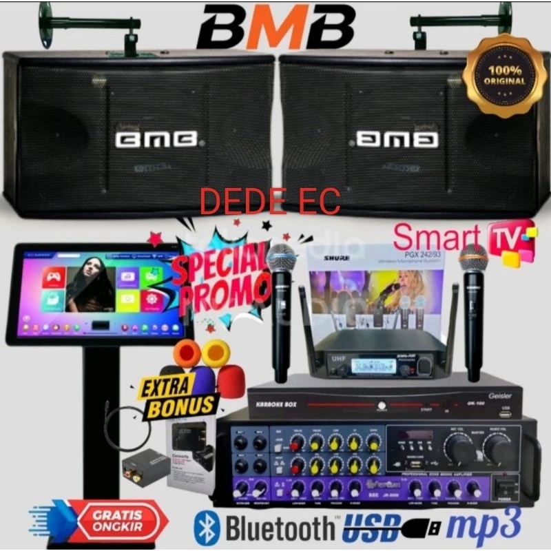 Jual PAKET KARAOKE SPEAKER BMB 8 INCH+PLAYER KARAOKE+LAYAR TOUCHSCREEN ...