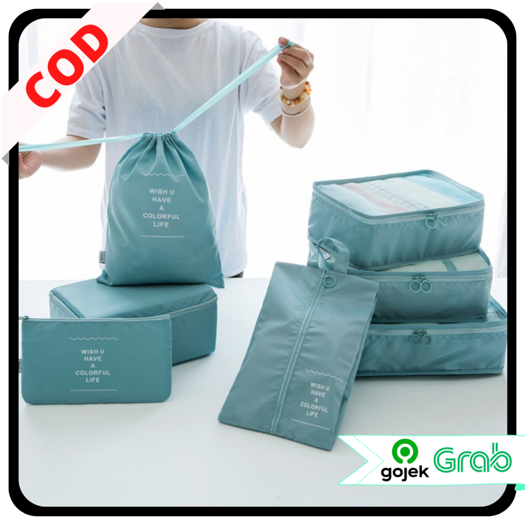 Jual KAISSO - [7 in 1] TRAVEL ORGANIZER KOPER STORAGE LUGGAGE BAG ...