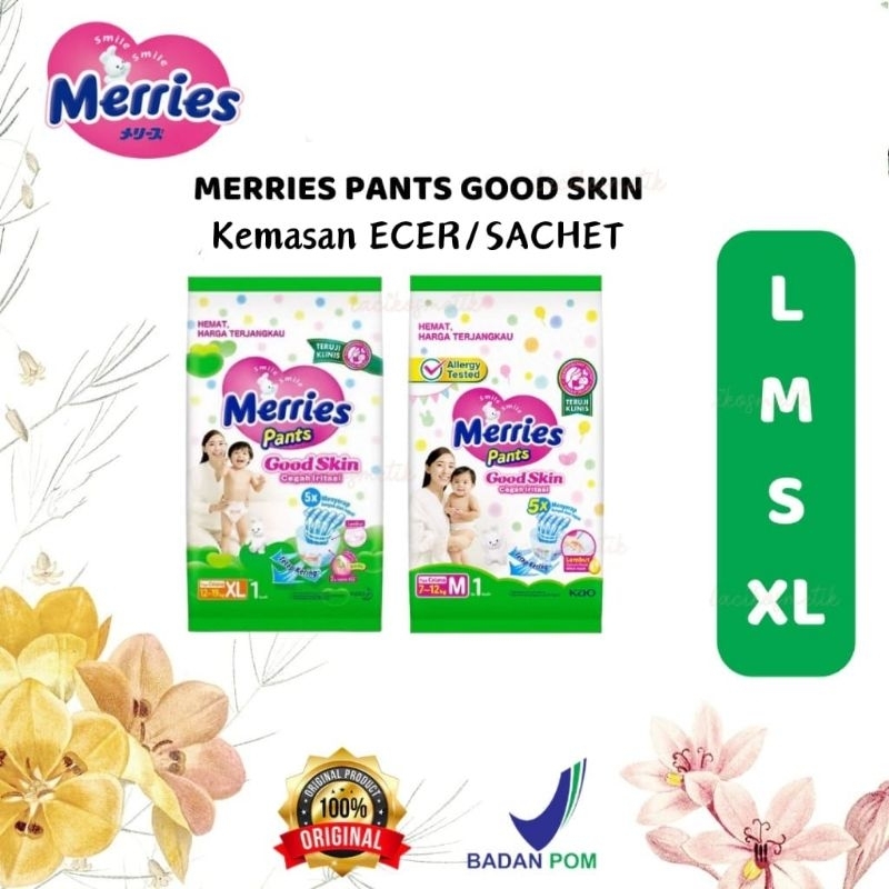 Jual Merries Pants Good skin M1, L1, S1 / popok bayi murah popok ecer ...