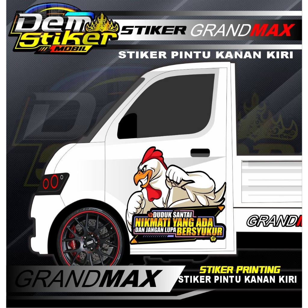 Jual STIKER PINTU PICK UP GRANMAX / DECAL STIKER PINTU MOBIL CARRY L300 ...
