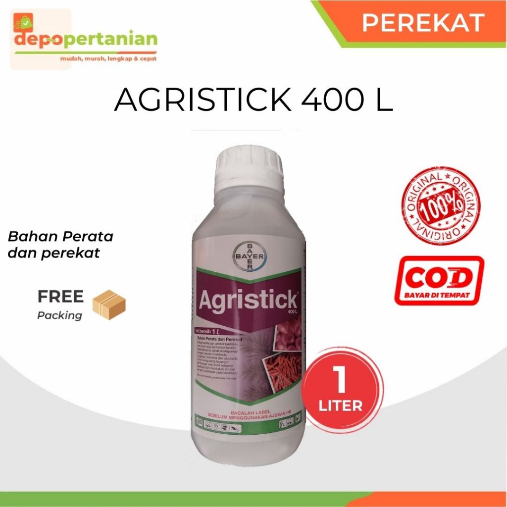Jual Depo Pertanian - Agristick 400L Agristik 1 Liter Bahan Perekat dan Perata Pestisida Bayer ...