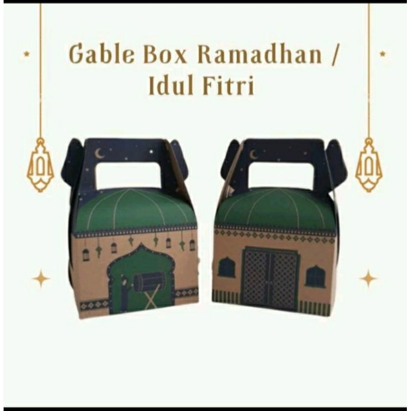 Jual Gable Box Lebaran isi 30 pcs/Box Hampers Idul Fitri/Parcel Hari ...