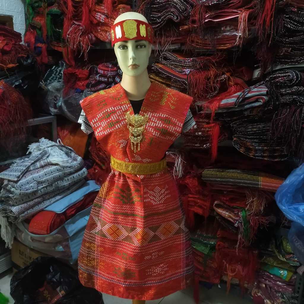 Jual baju adat batak anak perempuan / sadum / baju etnik tradisional | Shopee Indonesia
