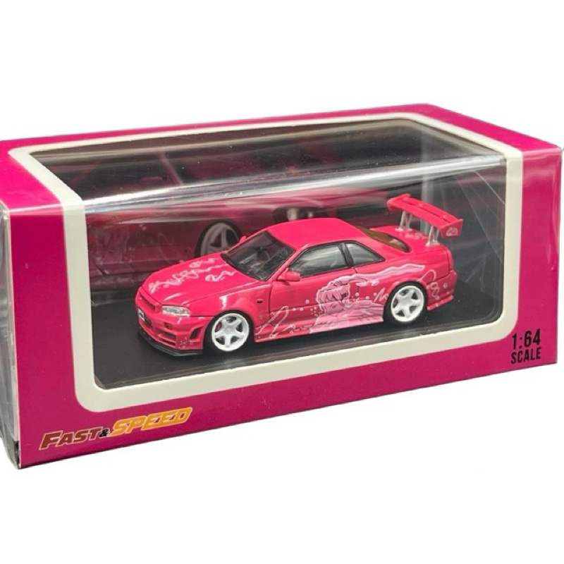 Jual Fast Speed 64 Nissan Skyline GTR R34 Z-Tune FNS Suki Pink | Shopee ...