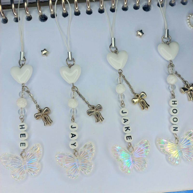 Jual [CUSTOM] KEYCHAIN/PHONE CHARM ENHYPEN (ver white) by lookhanni ...
