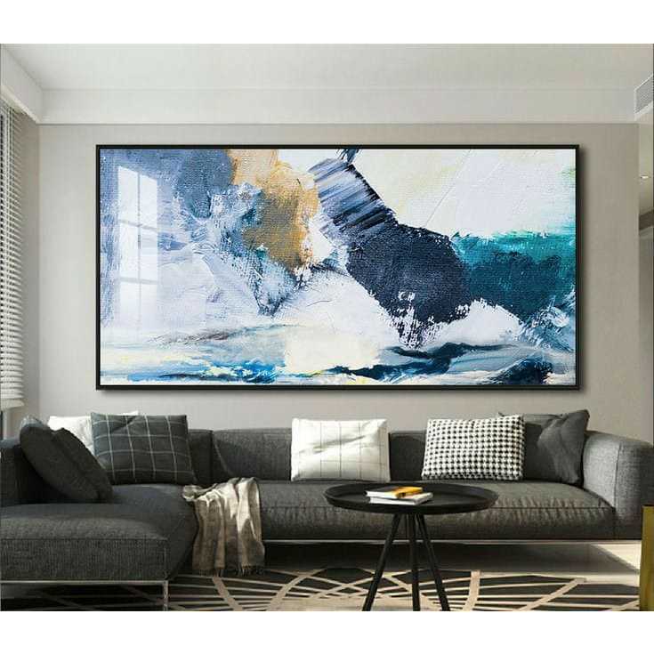 Jual Lukisan minimalis modern ukuran jumbu 160cm x 90cm plus frame ...