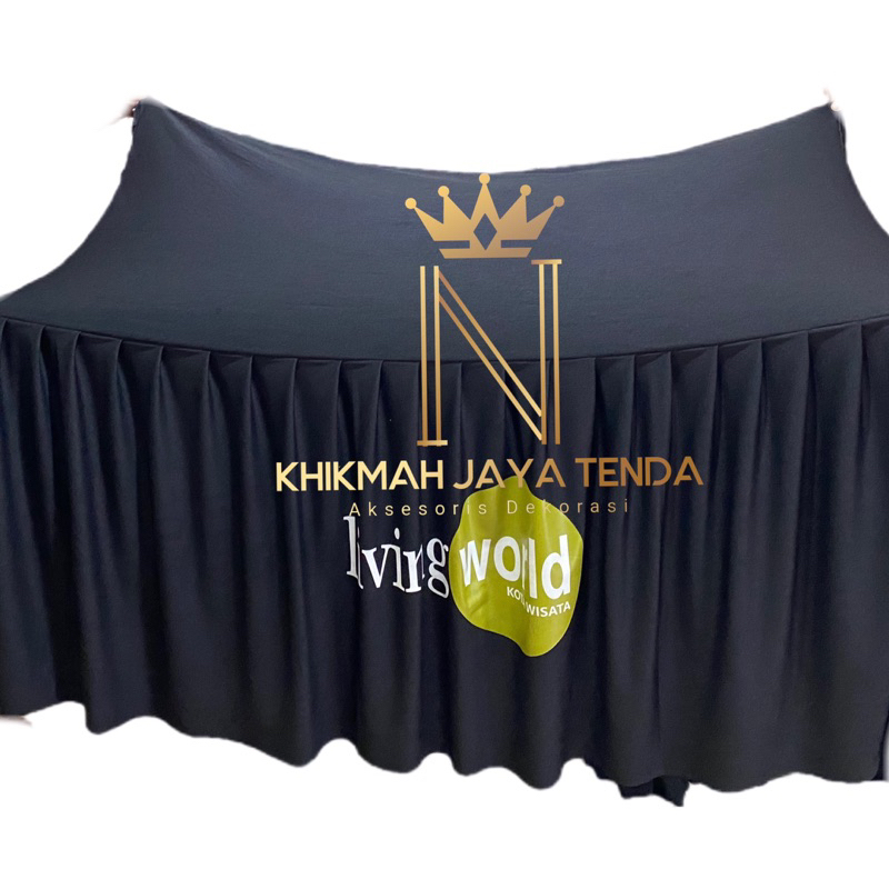Jual Cover Meja Pesta/Kantor/Gedung/Pernikahan/Event/ 120x60x75 Sablon ...