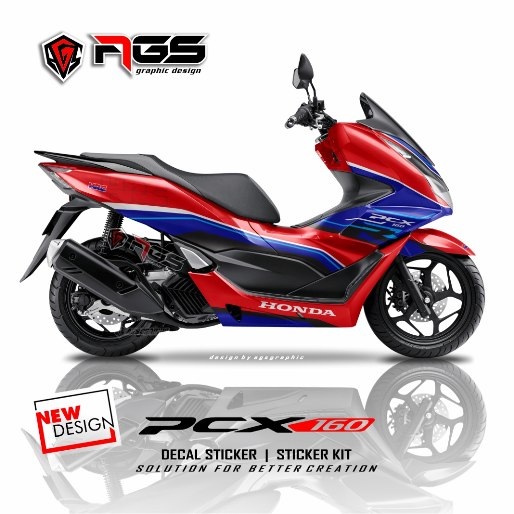 Jual DECAL HONDA PCX160 FULL BODY / DECAL STIKER PCX 160 HRC ...