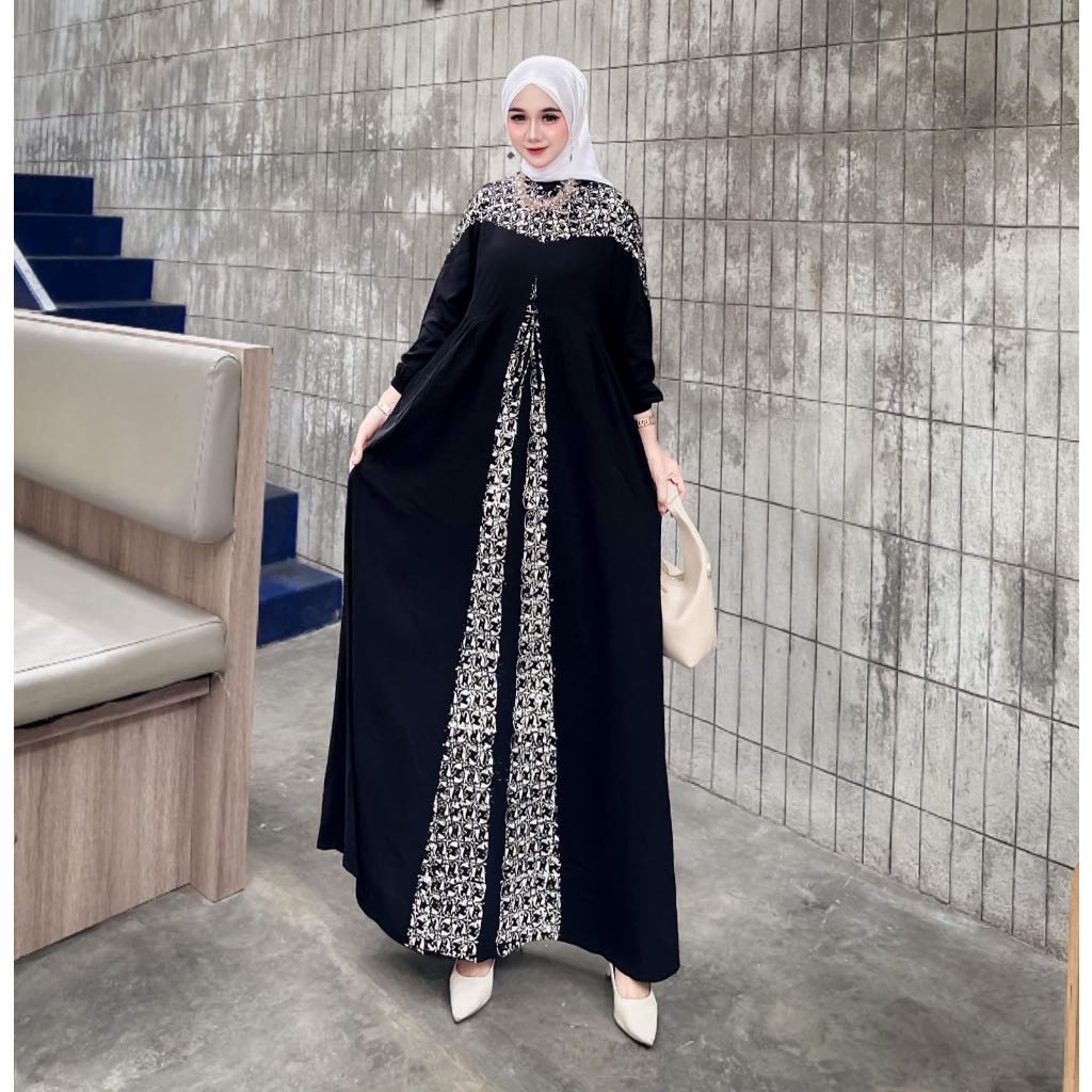 Jual Gamis aurora / Gamis terbaru 2024 lebaran wanita import / tren ...
