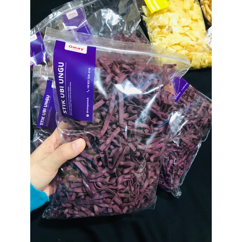 Jual STIK UBI UNGU ORIGINAL OMAY SNACK VIRAL 500GR (1/2KG) | Shopee ...