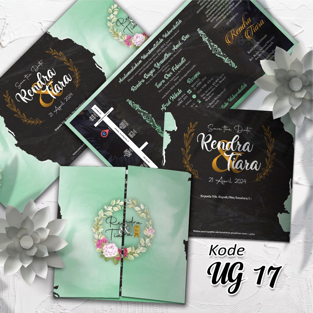 Jual Undangan Pernikahan Glosy, Full Colour Mengkilap, Undangan Premium ...