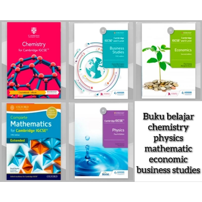 Jual BUKU BELAJAR CHEMISTRY PHYSICS MATHEMATIC ECONOMIC BUSINESS ...