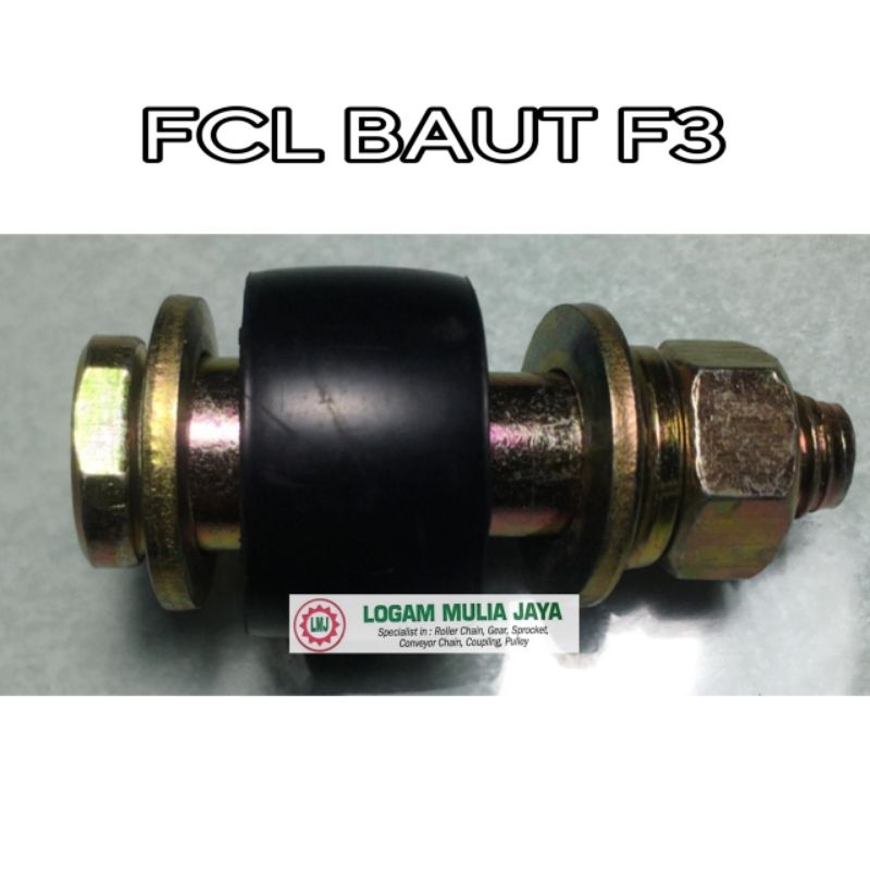 Jual BAUT F3 KOMPLIT MUR RUBBER BOLT F3 BAUT KOPLING FCL F3 BAUT FCL ...