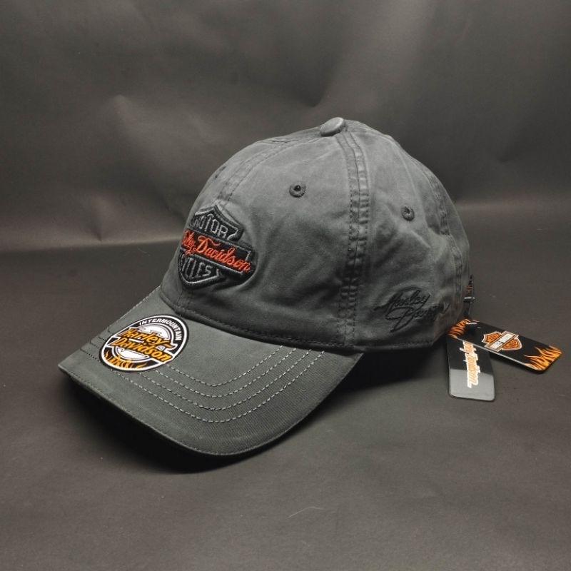 Jual Topi Harley Davidson Import Grey | Shopee Indonesia