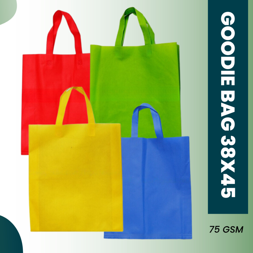 Jual GOODIE BAG HAMPERS BESAR JUMBO 38X45 CM TAS SPUNBOND BAG TEBAL ...