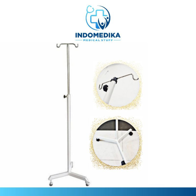 Jual Tiang Infus Murah / Tiang infus 3 roda / tiang infus Rumah Sakit ...
